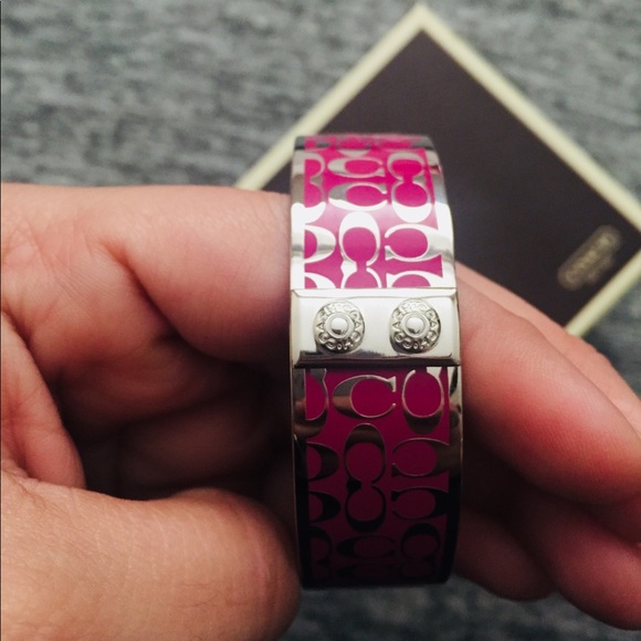 Coach | Jewelry | Coach Signature Bangle Bracelet | Poshmark